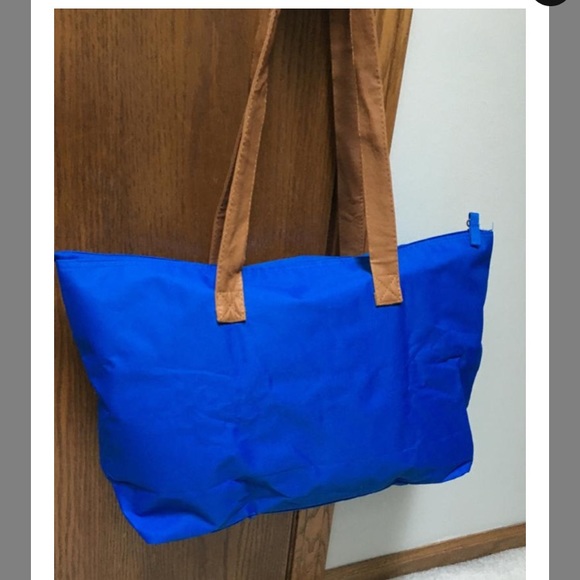Bags | New Blue Packable Tote Travel Bag | Poshmark